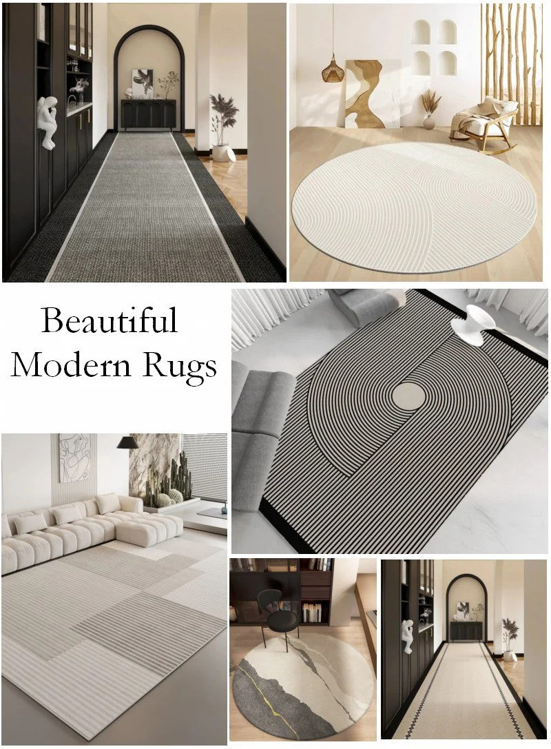 Modern Rugs for Living Room, Grey Modern Rugs, Contemporary Modern Rug ...