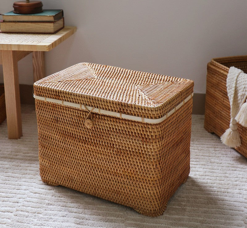 Oversized Storage Baskets for Bedroom, Rectangular Woven Storage Baske ...