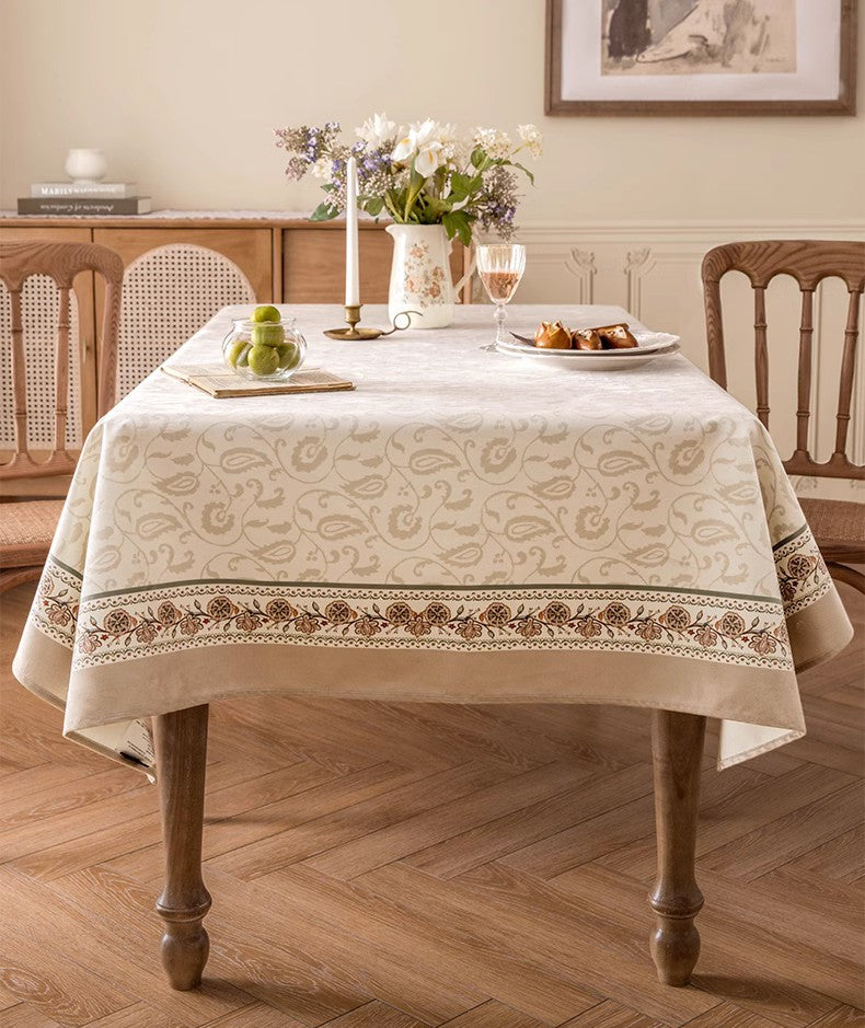 Kitchen Table Cover, Flower Tablecloth for Round Table, Elegant Table ...