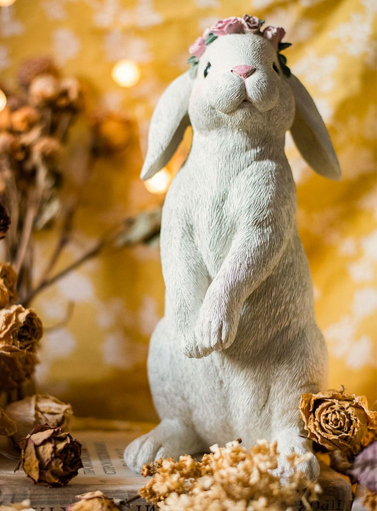 Lovely Rabbit Family Statue for Garden, Beautiful Cute Garden Courtyar ...