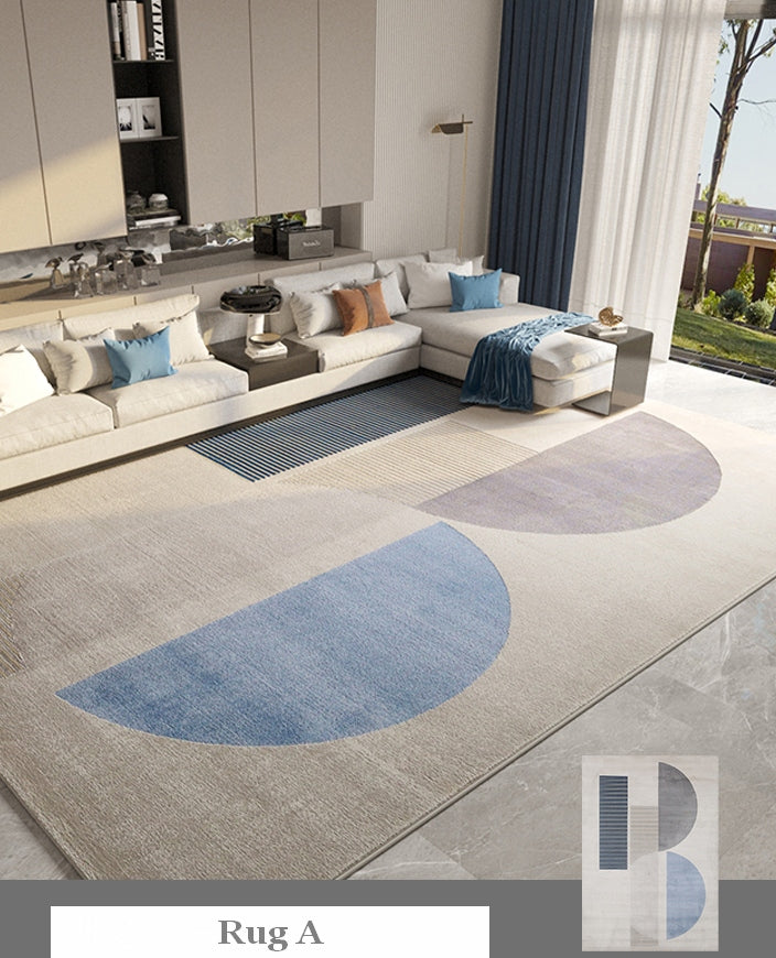 Abstract Modern Rugs for Living Room, Large Modern Area Rugs in Dining ...