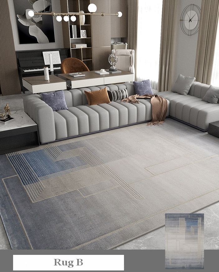 Abstract Modern Rugs for Living Room, Large Modern Area Rugs in Dining ...