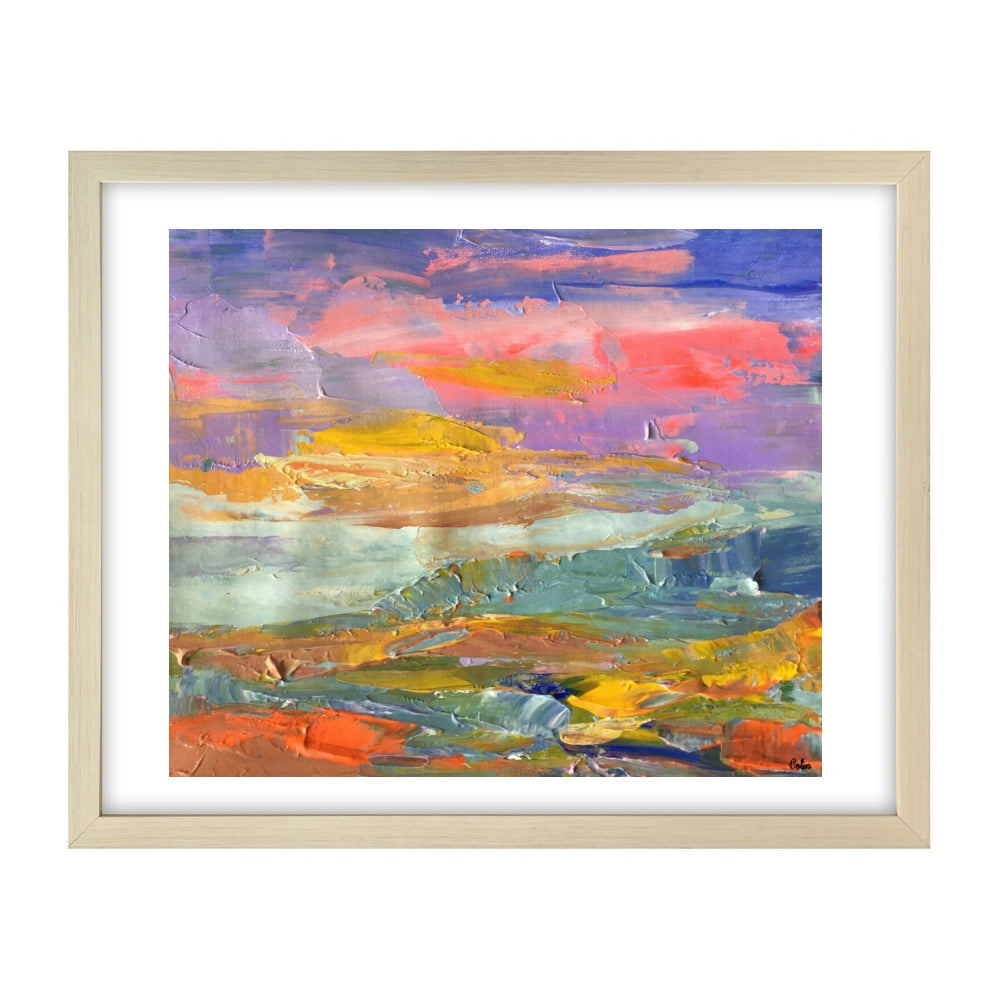 Heavy Texture Painting, Small Painting, Abstract Landscape Art Paintin ...