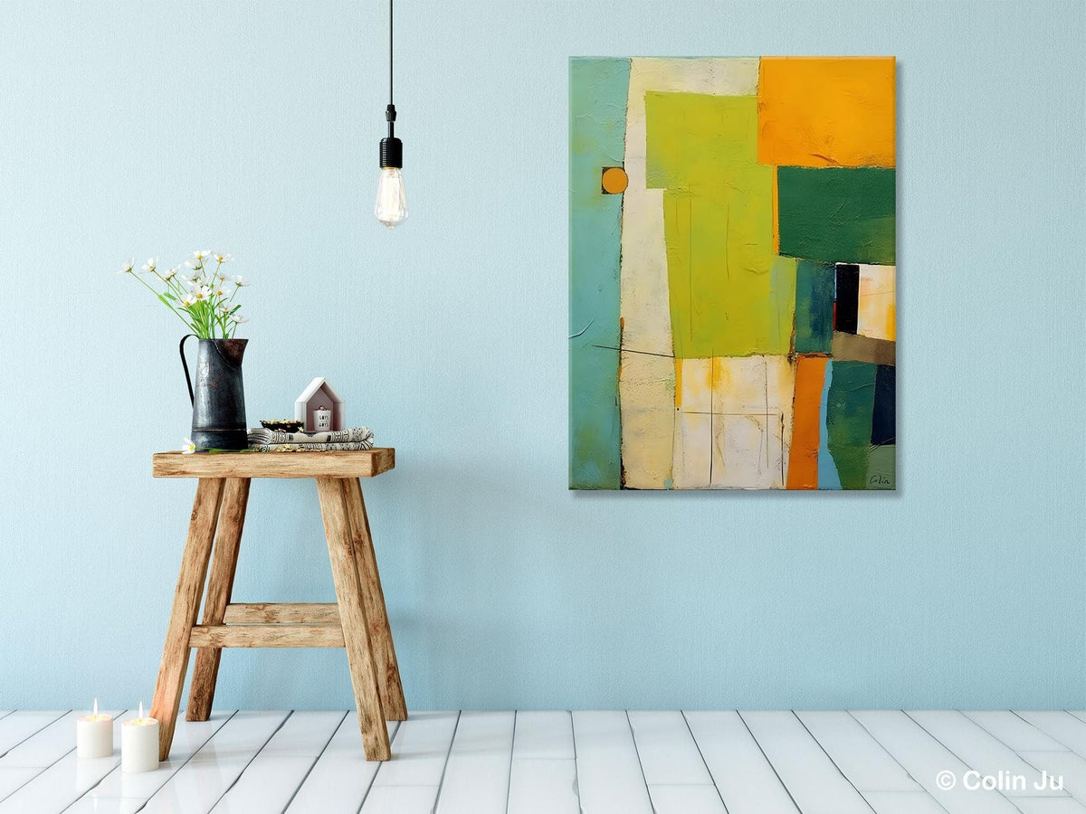 Simple Modern Wall Art, Oversized Contemporary Acrylic Paintings, Extr ...